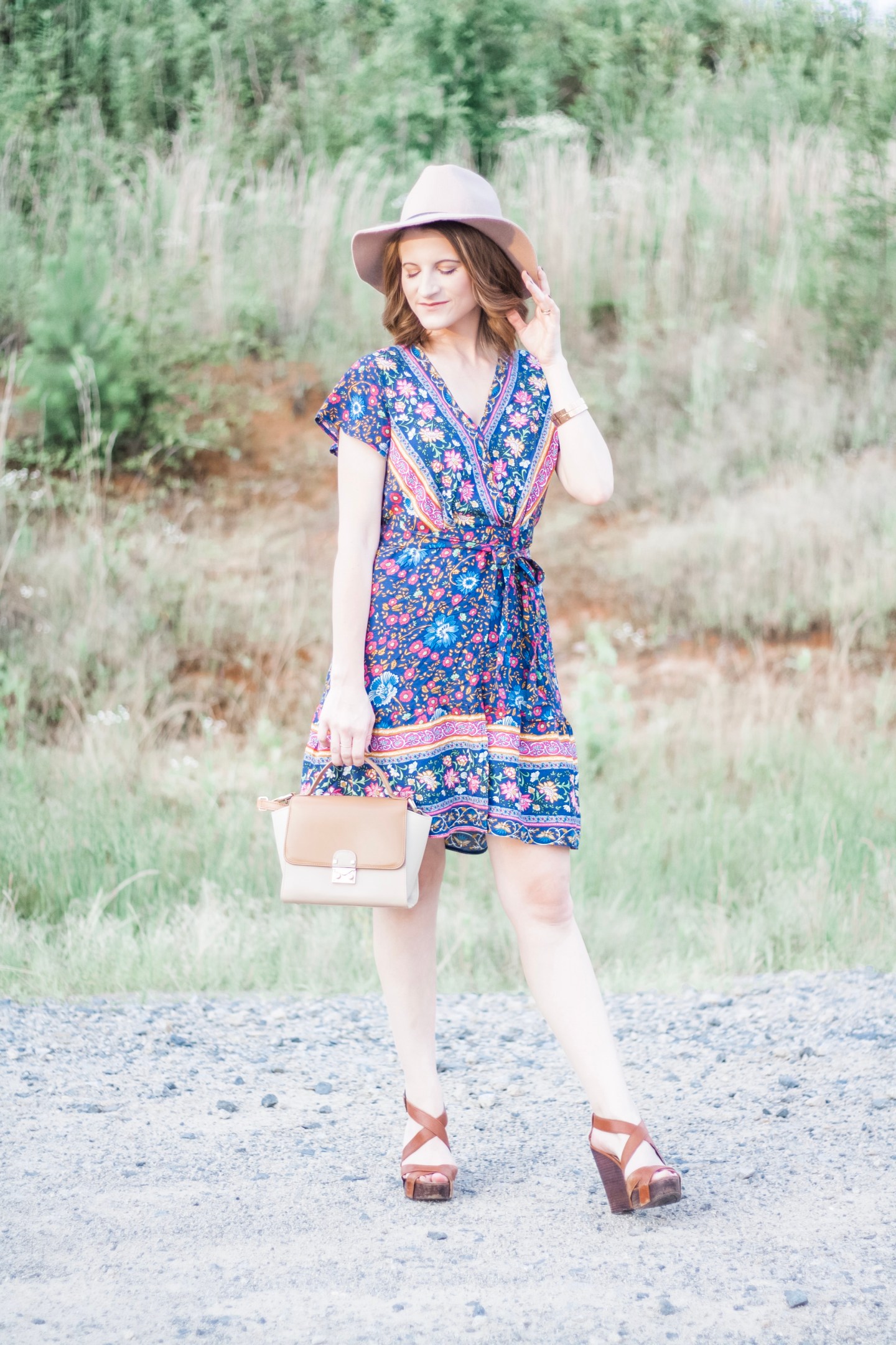 Blue Printed Sundress – Chic Little Honey