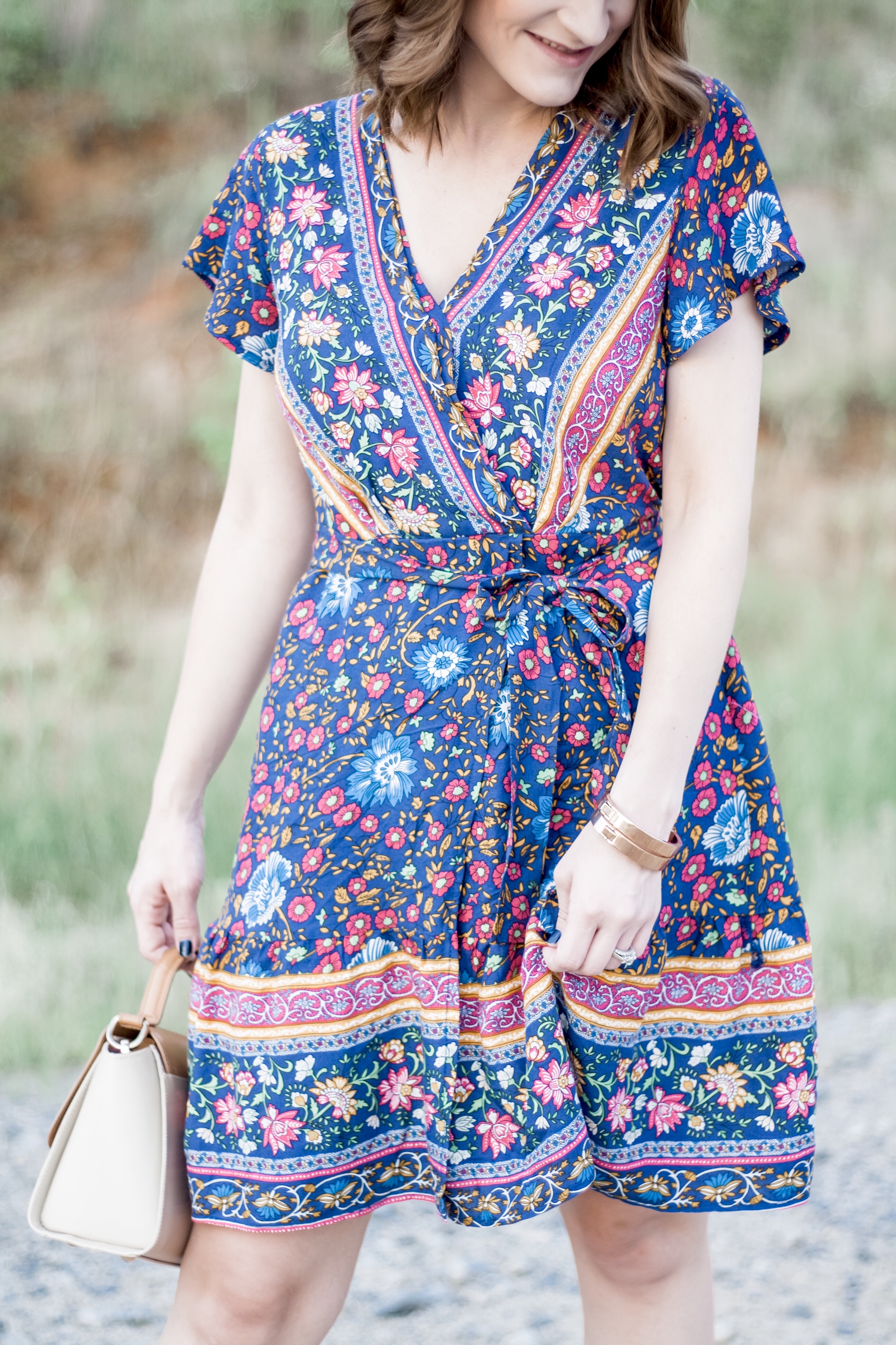 Blue Printed Sundress – Chic Little Honey